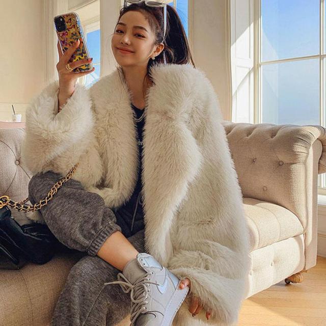 秋冬 レディース ファーコート 毛皮コート  トレンド  レディースコート フェイクファー アウター ジャケット　暖かい OL　通勤　レディースアウター