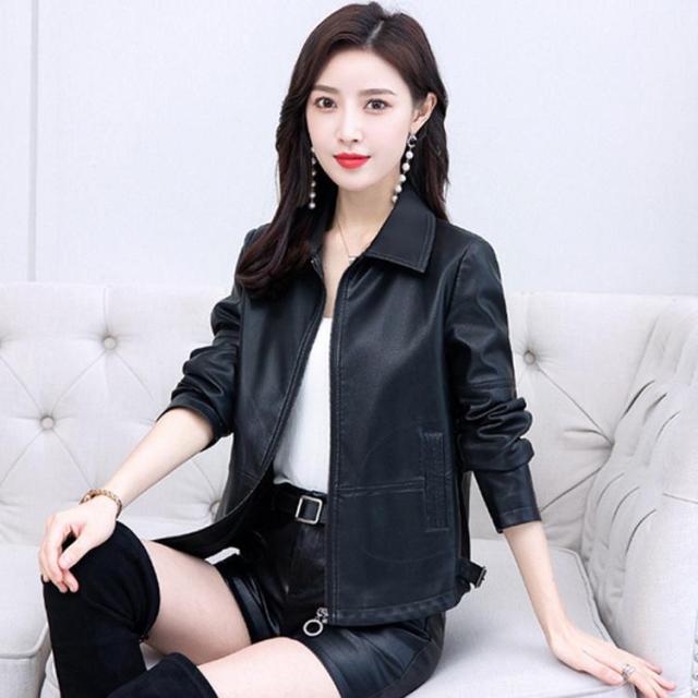 レディース革ジャン 本革　秋冬　レザージャケット ライダースジャケット バイクウェア シングル 女性用　上品　防寒防風