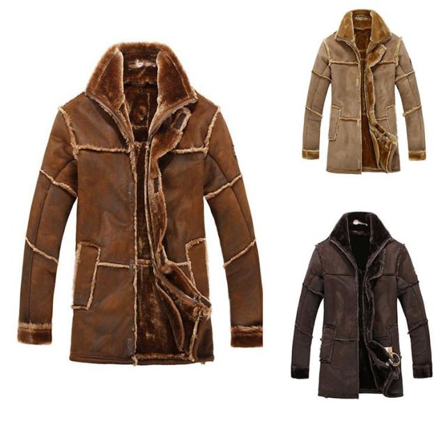 秋冬　革ジャン　メンズ　レザージャケット　裏起毛　アウター　メンズジャケット　バイクジャケット　ライダース　合成セーム革 レザー　お兄系 大きいサイズ