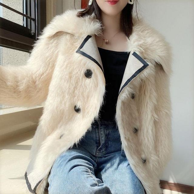秋冬 レディース ファーコート 毛皮コート  おしゃれ  レディースコート 本物のファー  アウター ジャケット　暖かい OL　通勤　レディースアウター