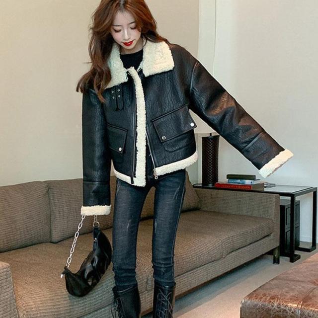 レディース革ジャン 秋冬　レザージャケット  着痩せ 合わせやすい  おしゃれ   ライダースジャケット バイクウェア シングル 防寒防風 ロック