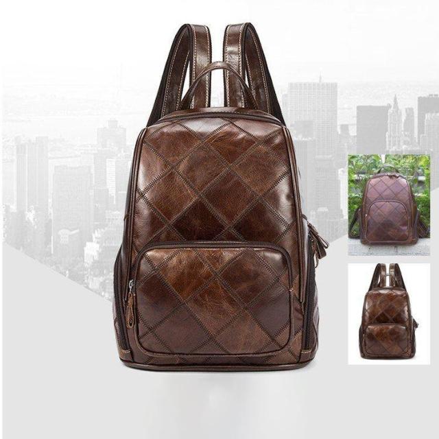 リュック　メンズ　リュックサック 本革　牛革　デイパック　ビジネス　バックパック　レザー　通勤通学　旅行　出張　アウトドア　自転車鞄　カバン