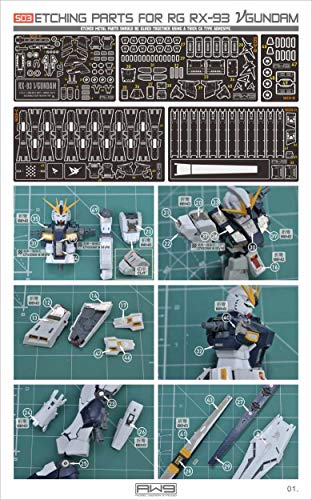 RG HG 1/144 MS改造用 ディテールアップ ハイクオリティーメタルパーツ (RG 1/144 逆襲のシャア RX-93 νガンダム) [並行輸入品]の通販はau PAY マーケット ...