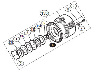 ●シマノ　15 ツインパワー C3000XG (033710)用 純正標準スプール (パーツ品番1089P)　【キャンセル及び返品不可商品】