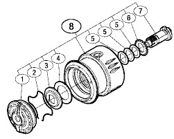 ●シマノ　15 エクスセンスLB C2000MDH (034700)用 純正標準スプール (パーツ品番13AQP)　【キャンセル及び返品不可商品】