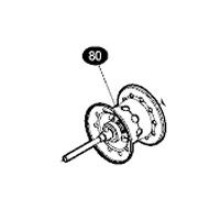 ●シマノ　16 メタニウムMGL HG (7.4) 左ハンドル (035332)用 純正標準スプール (パーツ品番13GU5)　【キャンセル及び返品不可商品】
