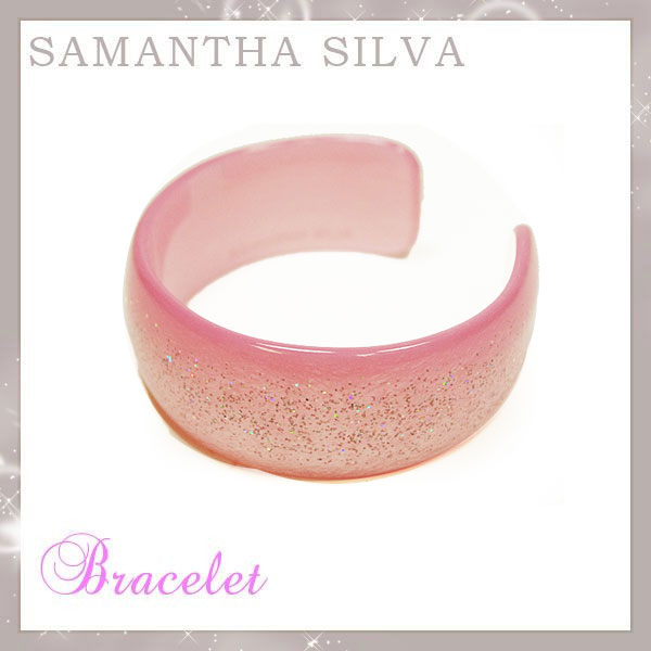 【輝くサマンサアクセサリー・即日発送可能】  Samantha Silva  ラメ バングル ピンク 2012