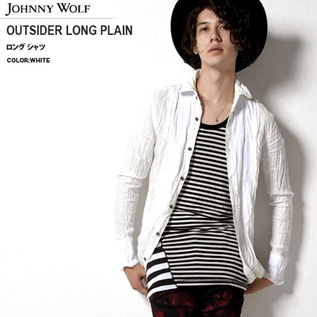 【先行予約 ９月上旬入荷予定】JOHNNY WOLF(ジョニーウルフ) OUTSIDER_LONG_PLAIN[アウトサイダー]ロング_プレーン_シャツ