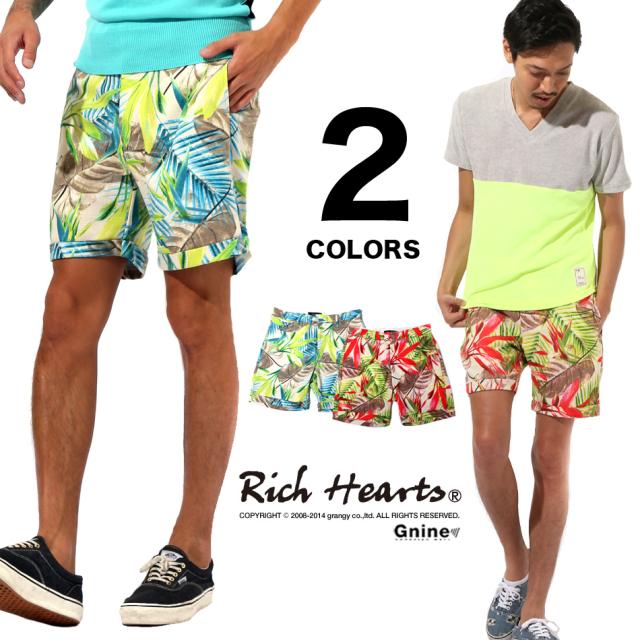 RICH HEARTS リッチハーツ  RH 花柄ショーツ  夏　定番　海