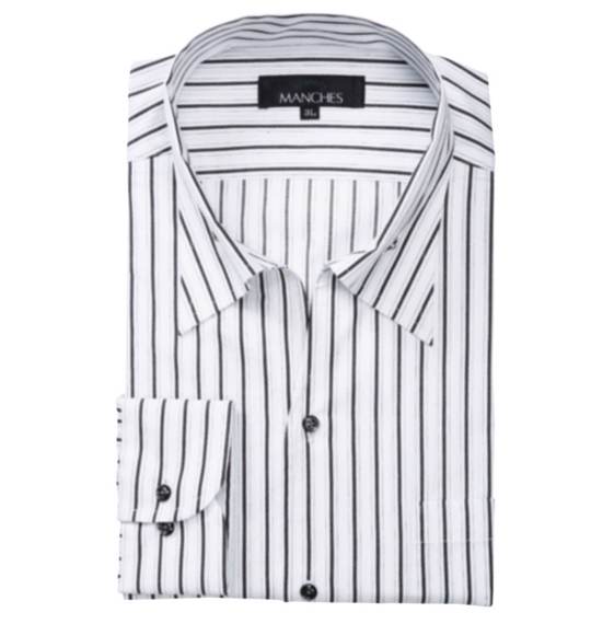 【送料無料】 バタフライB.Dシャツ ホワイト 1057-9121-1 [2L･3L･4L･5L･6L]【大きいサイズ】【メンズ】