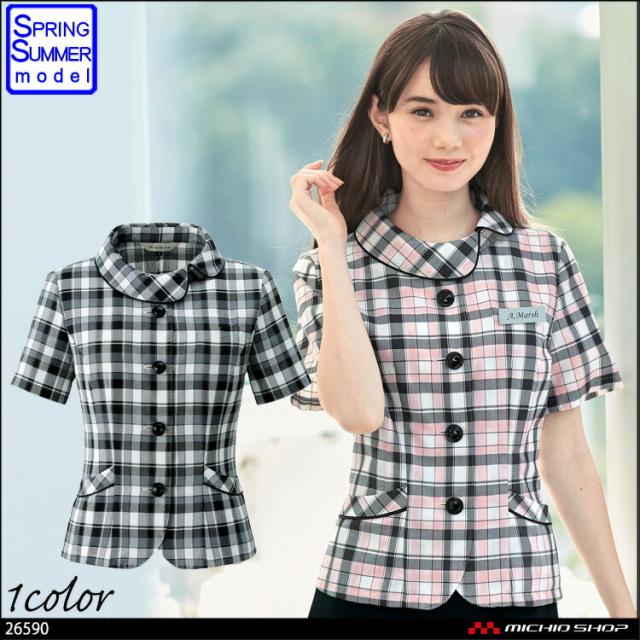 事務服 制服 en joie アンジョア  オーバーブラウス 26590