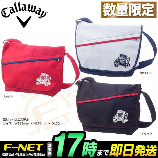 【限定】 キャロウェイ ゴルフ Callaway CW17 BEAR MESSENGER ベアー メッセンジャーバッグ