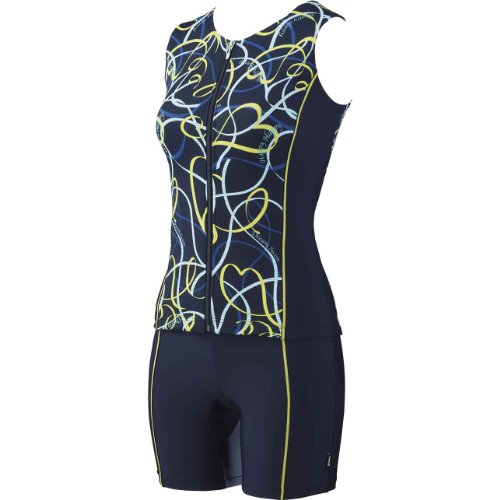 asics(アシックス) ウィメンズ セパレーツ XD229K.5004 ネイビー×イエロー M