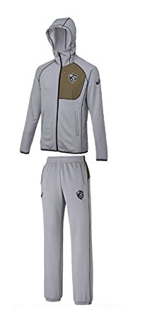 asics(アシックス) サッカー スウェットパーカ パンツ 上下セット 【メンズ】 （XS5031/XS5531） (M, グレー杢×グレー杢(99/99))