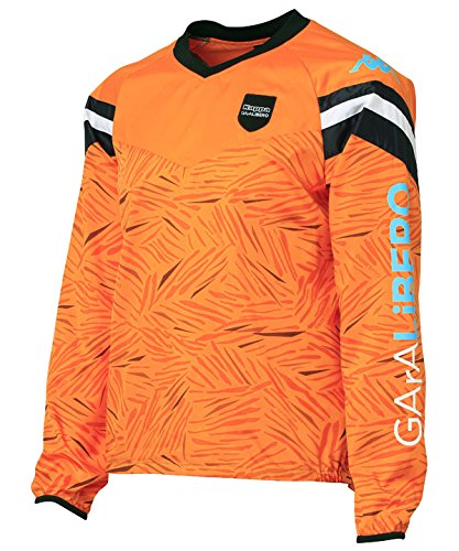 Kappa(カッパ) GArA LiBERO ピステ上下セット Sサイズ オレンジ KF512WT22-OR KF512WB22-BK2