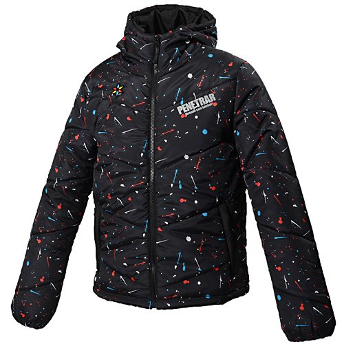 PENETRARペネトラール drip柄 中綿ジャケット Sサイズ 233-02014 [010] BLACK（ブラック）