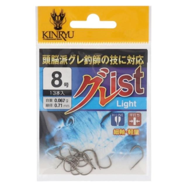 金龍鈎 グレist Light 8号 ブロンズ ネコポス(メール便)対象商品の通販はau PAY マーケット - D-Park au PAY ...