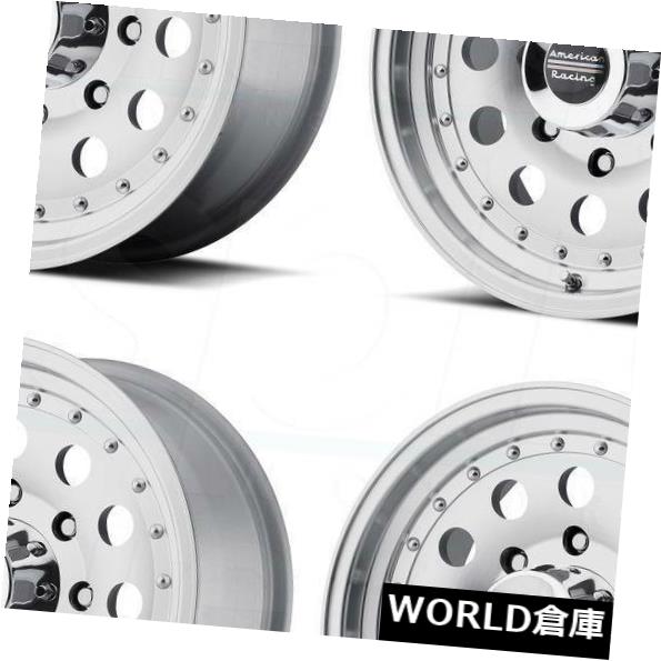 ホイール 4本セット 15x8 American Racing AR62 Outlaw 5x5.5 / 5x139.7 -19マシンホイールの ...