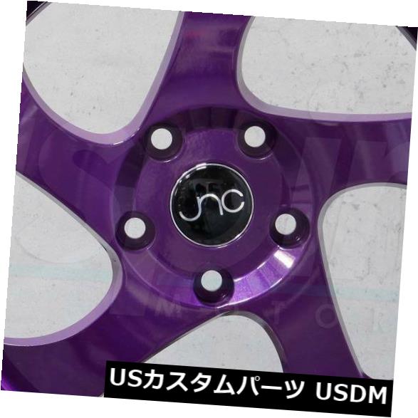 ホイール 4本セット 4-New 17 "JNC 034 JNC034 Wheels 17x8 5x114.3 30 Candy Purplの ...