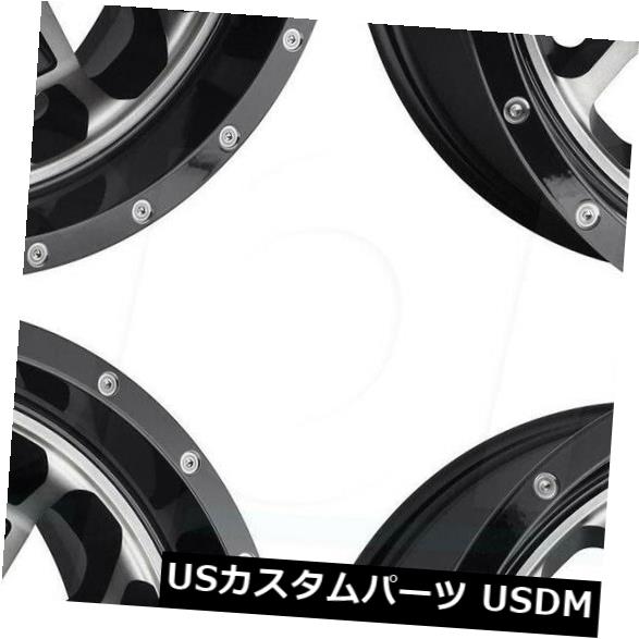ホイール 4本セット 17x9フューエルクラッシュD561 5x4.5 / 5x5 / 5x12 7 -12ブラックマシニングホイールリムの ...