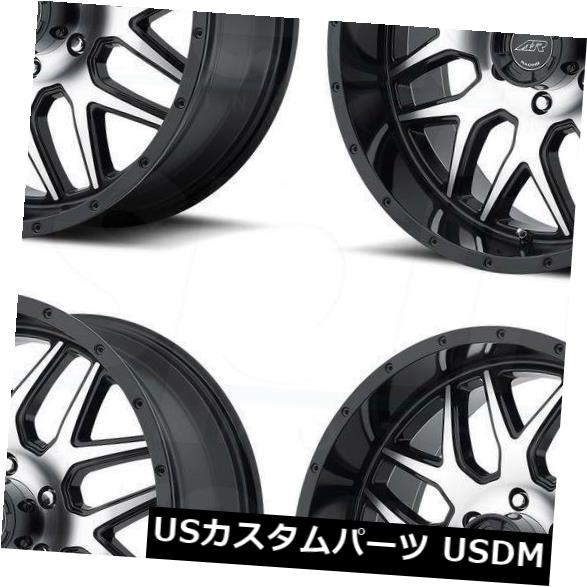 ホイール 4本セット 20x9 American Racing AR910 6x135 18ブラックマシンホイールリムセット（4） 20xの ...
