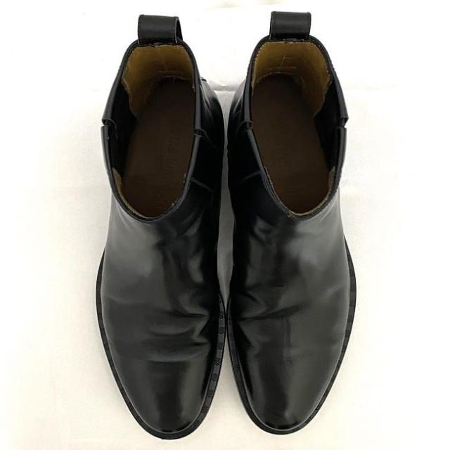 ルイ ヴィトン サイドゴア ブーツ ブラック 美品 メンズ 25.0cm レザー 中古 ST0093 LOUIS VUITTON 男 サイド ロゴ LV シンプル アパレル 本革 革 ハイカット 定番 人気 男性 通勤 通学 黒色 お洒落 カジュアル 箱付き エレガント 上品 ブランド 本物 鑑定済み