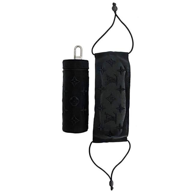 ルイ ヴィトン マスクカバー ポーチ セット ec-21091 ブラック モノグラム M77147 未使用 美品 コットン Sランク NX1221 LOUIS VUITTON メッシュマスク ロゴ 刺繍 ポーチ付き 黒 人気 男性 男性 女性 高級感 上品 フォーマル お洒落 ブランド 本物 鑑定済み