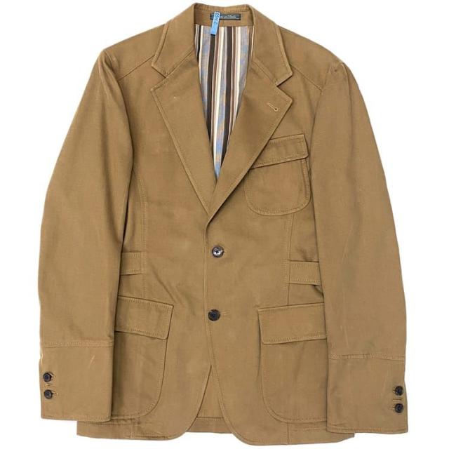 サルヴァトーレ フェラガモ ジャケット ec-21168 ブラウン メンズ クリーニング済み コットン 中古 Salvatore Ferragamo 男性 JK 上着 長袖 アパレル 定番 人気 通勤 通学 エレガント シンプル お洒落 カジュアル 茶色 服 高級感 上品 ブランド 本物 鑑定済み