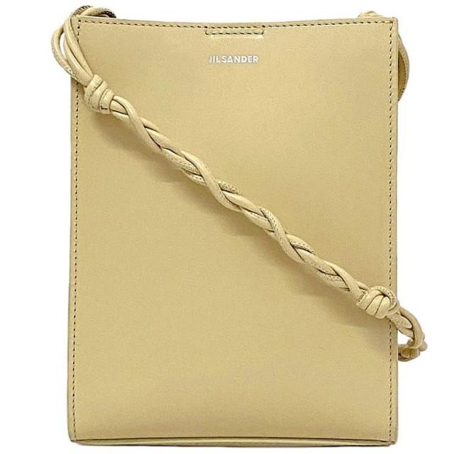 ジルサンダー タングル ショルダーバッグ ec-21554 ベージュ イエロー JSWQ853173 WQB69110N272 美品 レザー 中古 JIL SANDER シンプル 肩掛け マチ有 黄色 人気 定番 女性 レディース エレガント お洒落 上品 コンパクト ミニバッグ ブランド 本物 鑑定済み