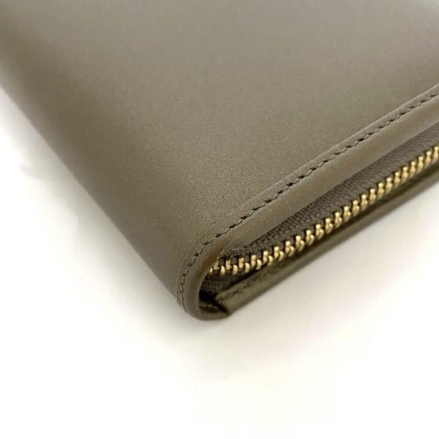 ロエベ ラウンドファスナー 長財布 ec-22282 ブラウンゴールド