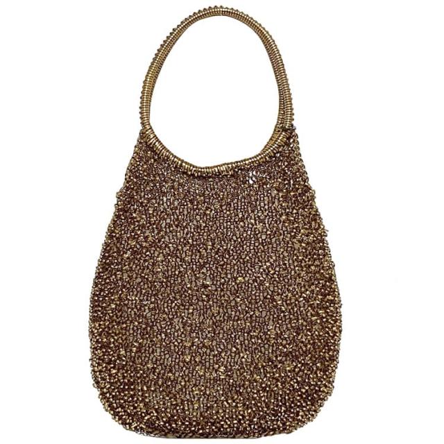 アンテプリマ トートバッグ ワイヤーバッグ ec-22336 ゴールド ブラウン 美品 PVC 中古 ANTEPRIMA 編み込み ハンドバッグ ヴィンテージ ワイヤートート 定番 人気 女性 レディース お洒落 キラキラ トート バッグ コンパクト エレガント ブランド 本物 鑑定済み