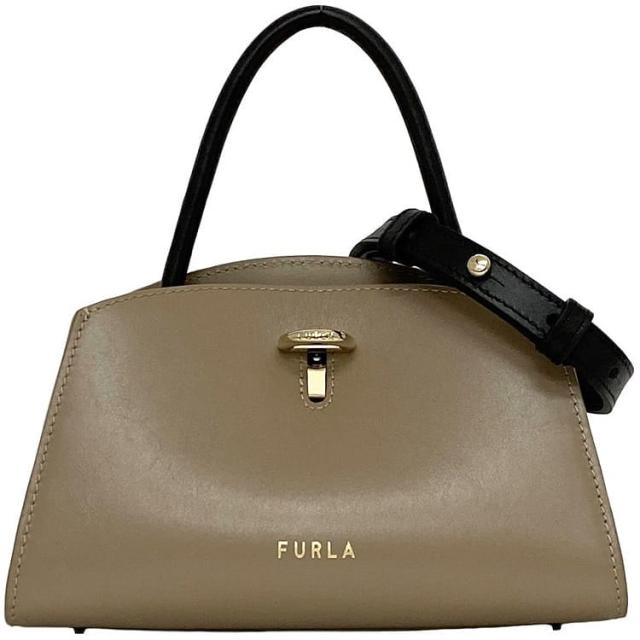 フルラ ２way バッグ ec-22595 ベージュ ホワイト WB00889 美品 レザー 中古 FURLA トップハンドル ハンドバッグ ショルダーバッグ 人気 定番 お洒落 上品 高級感 女性 レディース ミニ コンパクト 小さい カジュアル シンプル 革 ブランド 本物 鑑定済み