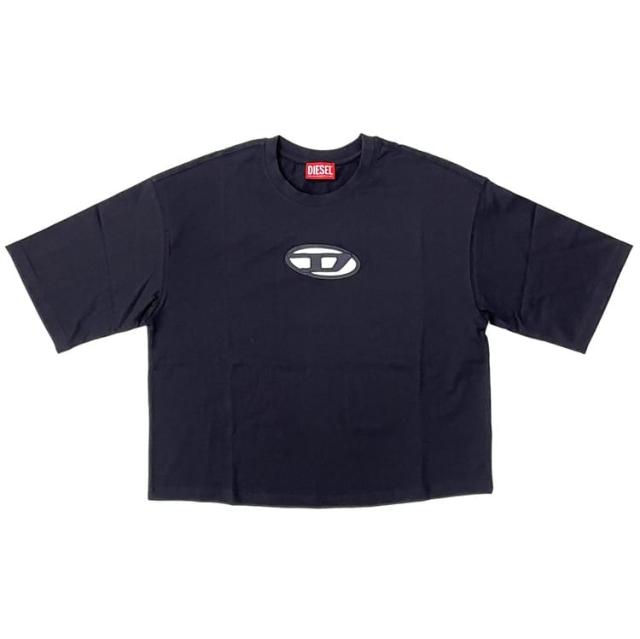ディーゼル Ｔシャツ T-ROWY-OD ec-22848 ブラック A115590NIAX Ｍサイズ 未使用 美品 コットン Sランク DIESEL ロゴ 半袖 ロゴＴ レディース アパレル 定番 人気 黒色 お洒落 カジュアル 服 小物 プレゼント ギフト 贈り物 誕生日 上品 ブランド 本物 鑑定済み