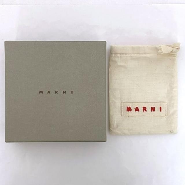 マルニ 二つ折り 財布 ec-22940 ピンク ベージュ グリーン PFMOQ14U13