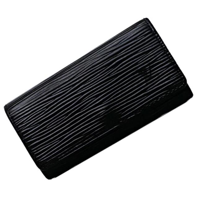 ルイ ヴィトン 4連 キーケース ミュルティクレ4 ec-22970 ブラック ノワール エピ M63822 美品 エピレザー 中古 CA0012 LOUIS VUITTON ホック シンプル 鍵 ホルダー ヴィンテージ 定番 人気 小物 黒色 お洒落 メンズ 革 ケース 高級感 ブランド 本物 鑑定済み