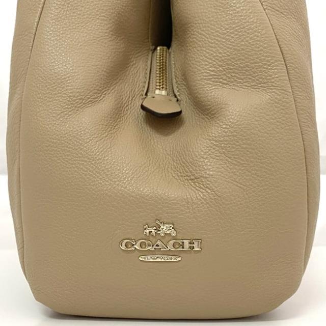コーチ トートバッグ ec-23330 ベージュ F34495 美品 レザー COACH