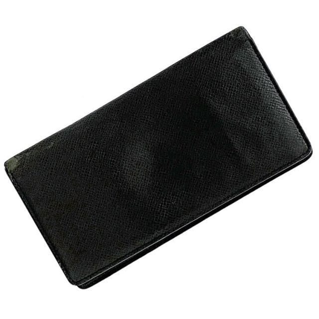 ルイ ヴィトン 二つ折り 財布 ポルトバルール クレディ ec-23350 ブラック アルドワーズ タイガ M30392 札入 タイガレザー 中古 MI4068 LOUIS VUITTON 折り財布 長財布 ヴィンテージ シンプル LV 黒色 お洒落 メンズ 小物 高級感 上品 ブランド 本物 鑑定済み