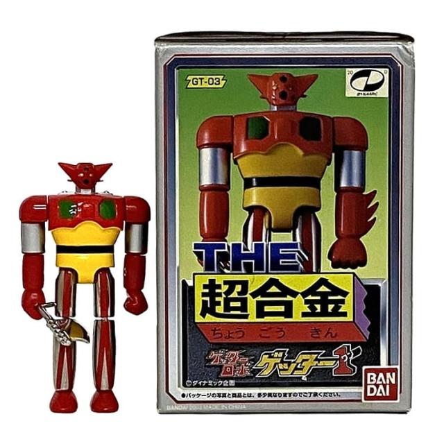 バンダイ THE 超合金 ゲッターロボ ゲッター1 ec-23496 レッド ブルー イエロー イエロー シルバー GT-03 GT-03 プラスチック メタル 中古 BANDAI  トイ おもちゃ コレクション インテリア 箱付き 箱 ロボット フィギュア レトロ アニメ ブランド 本物 鑑定済み