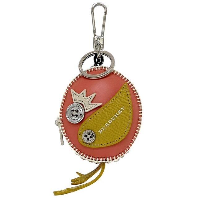 バーバリー バッグチャーム f-22188 ピンク ブラウン ロンドン 美品 レザー 中古 BURBERRY バード 鳥 キーホルダー チャーム 定番 人気 お洒落 可愛い 女性 レディース 革 箱付き エレガント 小物 ブランド小物 アニマル 動物 高級感 ブランド 本物 鑑定済み