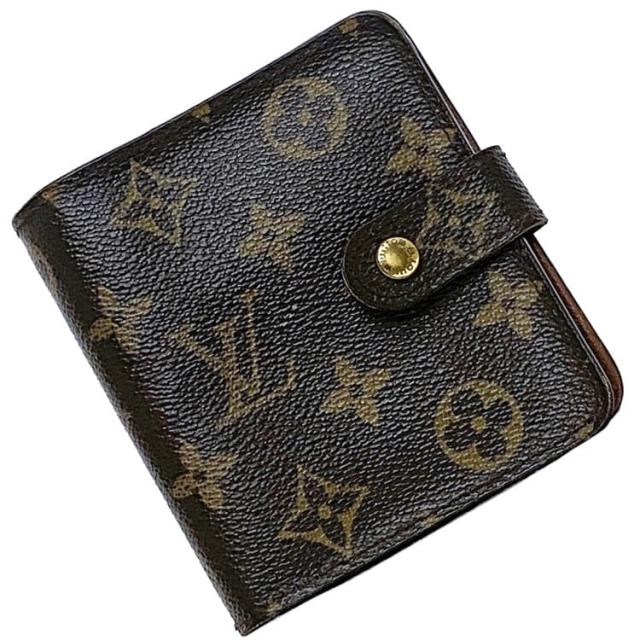 ルイ ヴィトン 財布 コンパクトジップ ec-23515 ブラウン モノグラム M61667 二つ折り モノグラムキャンバス 中古 CT0051 LOUIS VUITTON 折り財布 ヴィンテージ ミニ 定番 人気 小さい コンパクト レディース メンズ 小物 お洒落 上品 ブランド 本物 鑑定済み