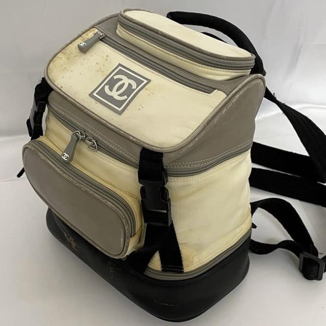 シャネル リュック ec-23604 グレー ホワイト ブラック スポーツ