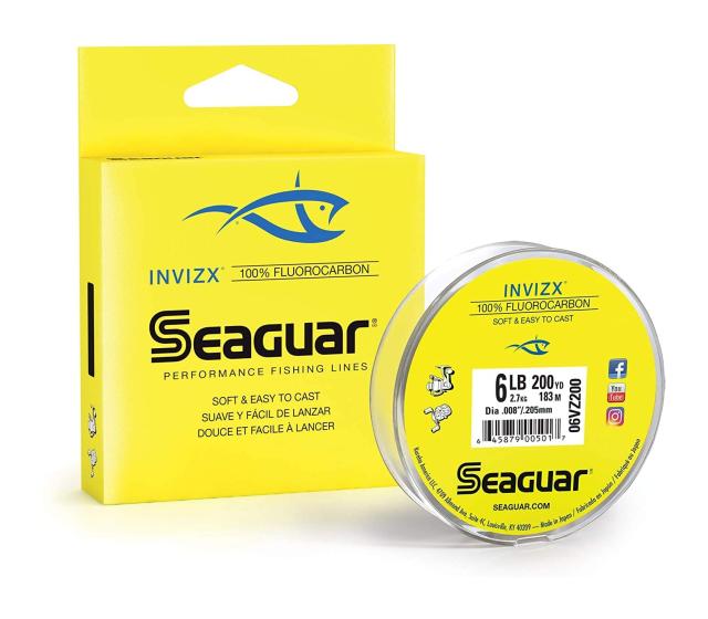 Seaguar Invizx 釣り糸 フルオロカーボン100% 200ヤード 8 LB