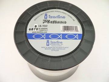 Izorline 006122プラチナコポリマーモノラルライン(バルク)、12 lb / 1 / 4 lb イエロー