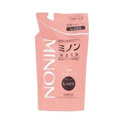 【第一三共ヘルスケア】ミノン　全身シャンプー　しっとりタイプ　詰替用　３８０ｍｌ ×１０個セット