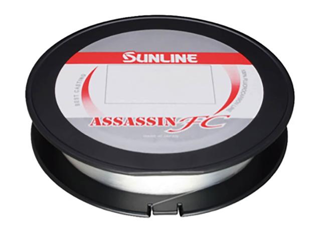 Sunline 63042310 Assassin FC クリア 25ポンド 釣り糸 透明 225ヤード