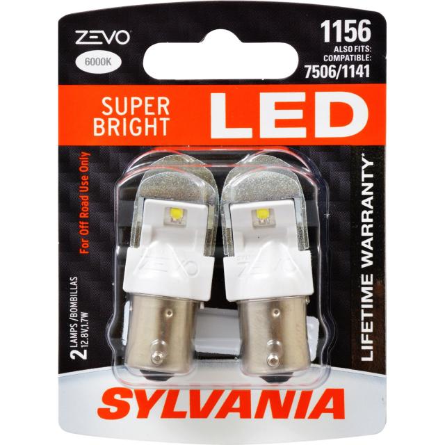 SYLVANIA ZEVO 921 T-10 W5W ホワイトLED電球 (2個パック) ホワイト 1156LED.BP2