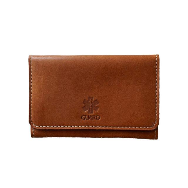 GUARD ガード 栃木レザー名刺入れ gu3704 アウトドア レスキュー ライフセービング スターオブライフ トライアスロン ダークブラウン