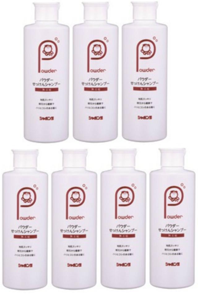 【まとめ買い】シャボン玉 パウダーせっけんシャンプー ボトル 100g×7個