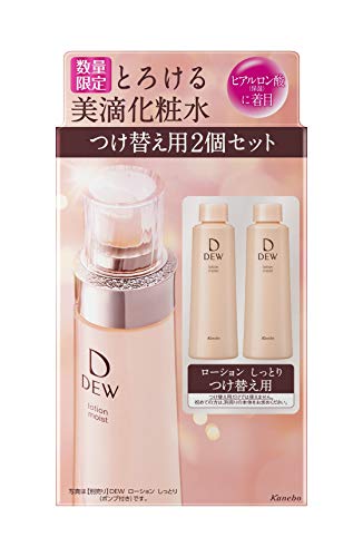 DEW(デュウ) ローション しっとり(レフィル) セットa[メーカー生産終了品] 化粧水 詰め替え 2個 300ml
