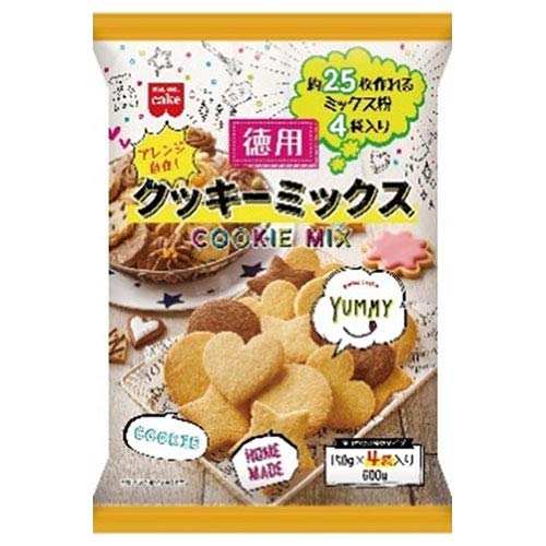 共立食品 徳用 クッキーミックス 600g(150g×4袋)×6袋入×(2ケース)